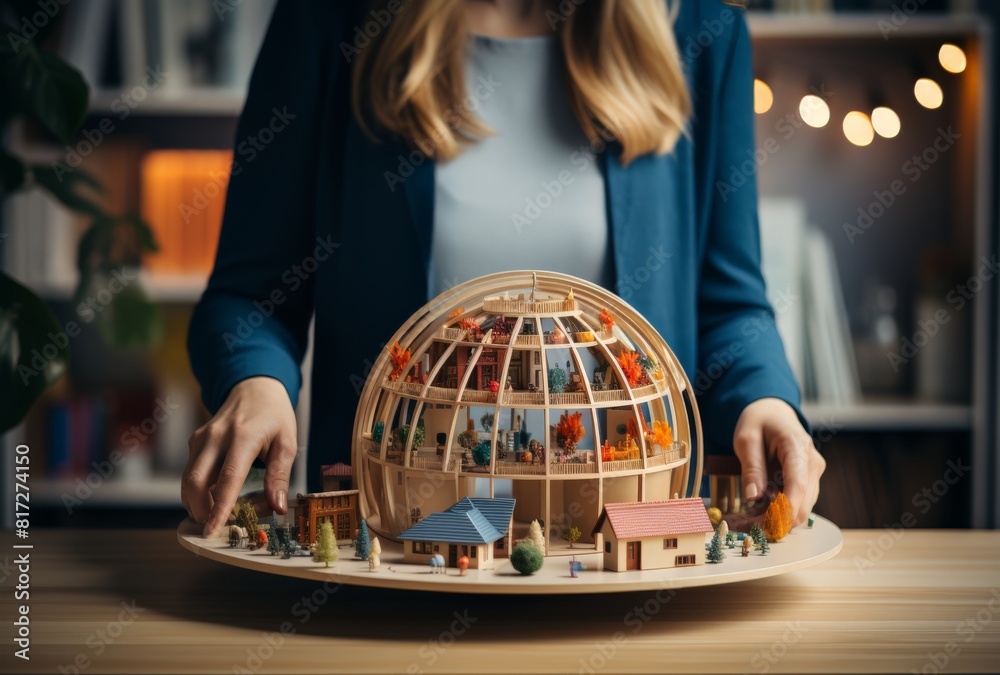 Architectural Design Presentation of Global Village Model Stock ...