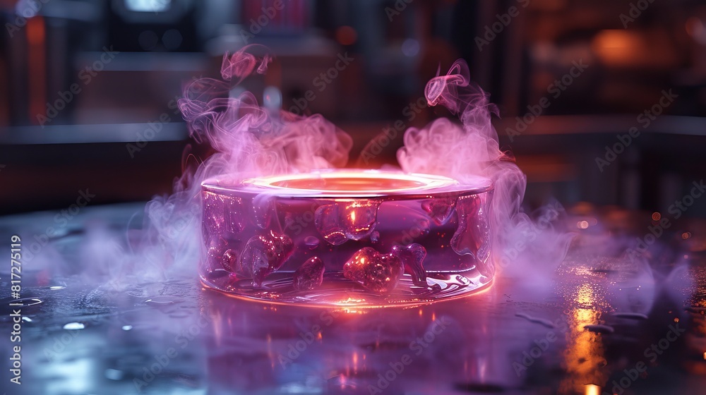 Visual representation of magnetic levitation above a high-temperature ...