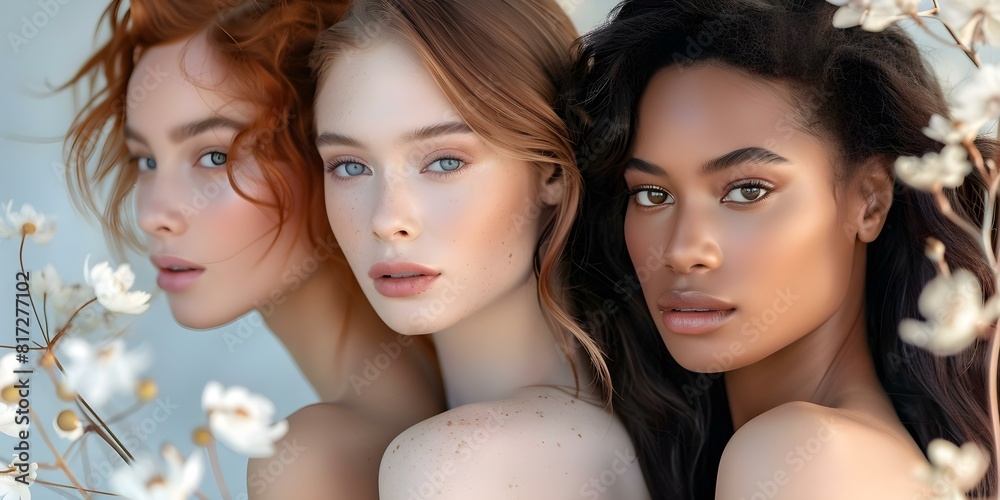 Nurturing Beauty: Models Enhancing Their Condition with Flowers ...