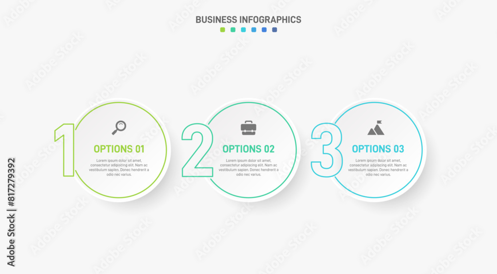 Horizontal progress bar featuring 3 arrow-shaped elements, symbolizing ...