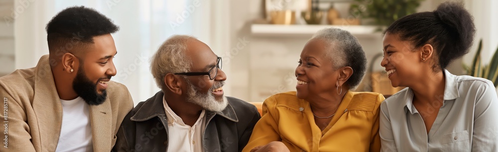 Despite the blurred faces, this image captures an intimate family ...