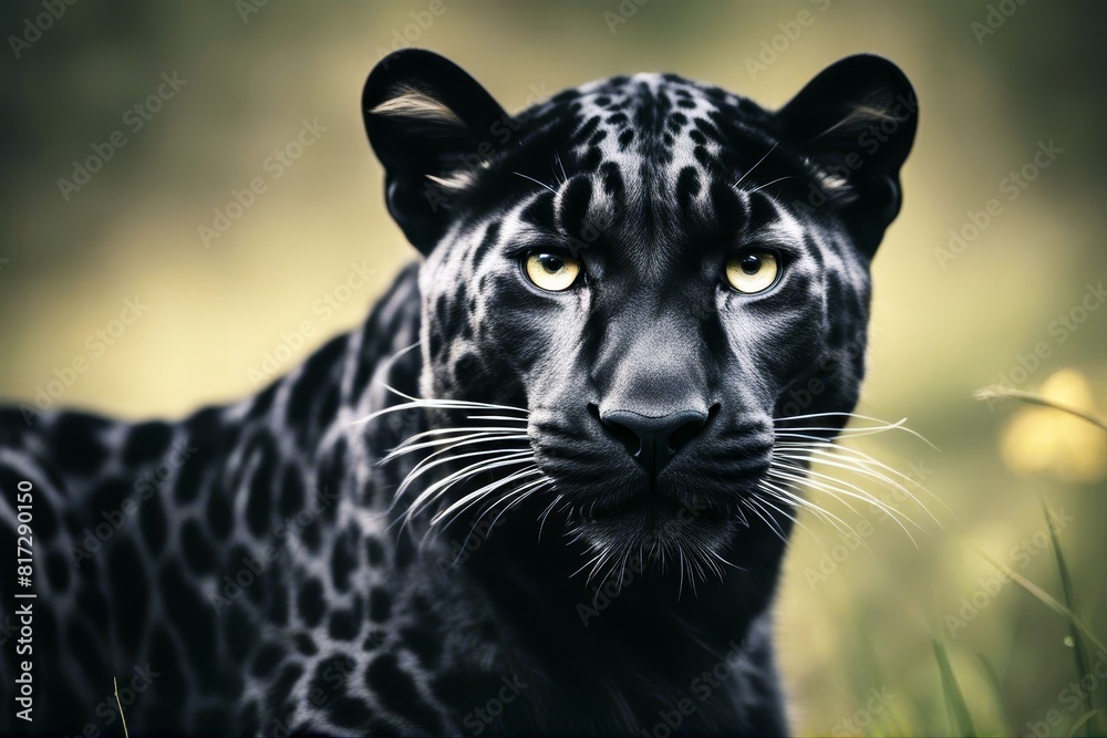 'leopard black 6 years aggressive angry animal austere canino creature ...