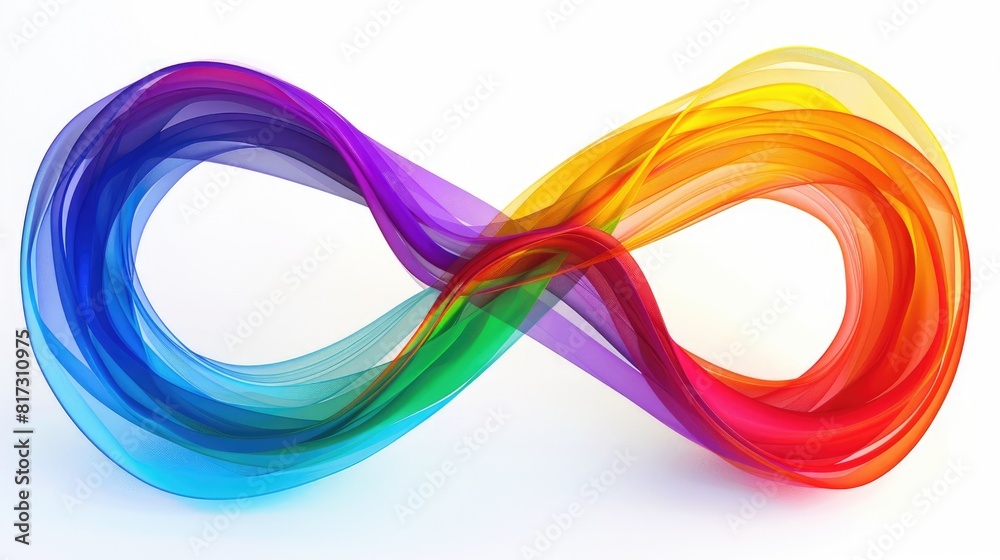 Celebrate Autistic Pride Day with a vibrant rainbow infinity symbol ...