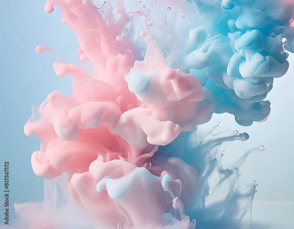 background wallpaper of beautiful blobs of paint when they spill into ...