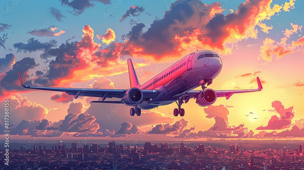 Travel Concept, Air Travel, Flying by airplane is one of the fastest ...