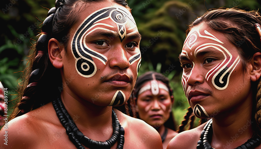 International Day of the World's Indigenous Peoples. The Maori tribe of ...
