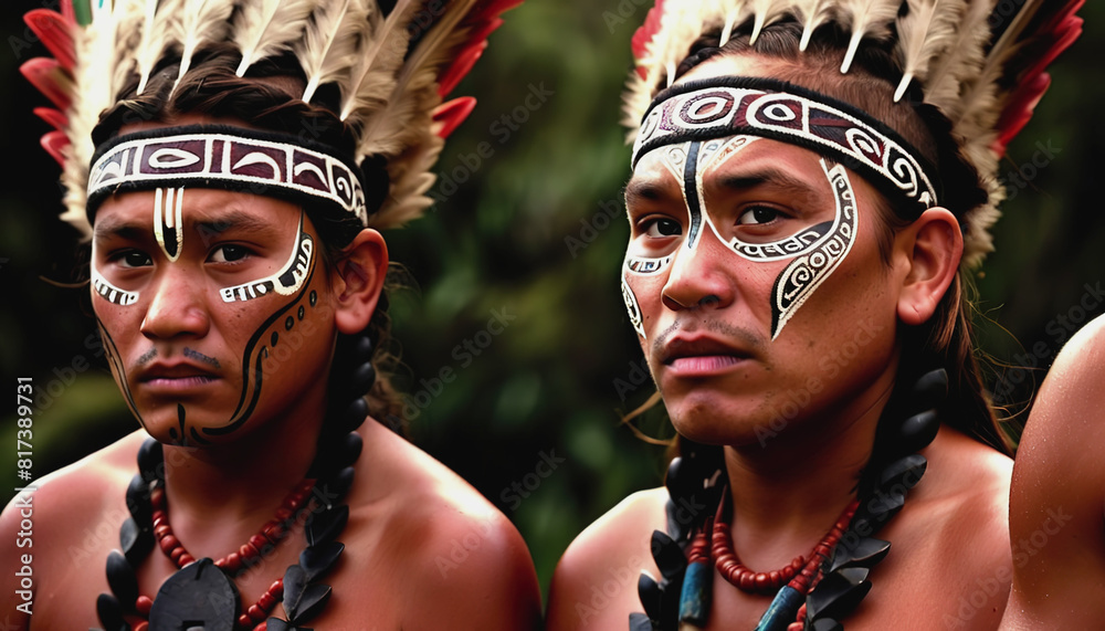 International Day of the World's Indigenous Peoples. The Maori tribe of ...