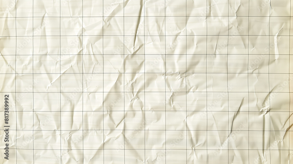 A piece of paper featuring a precise grid pattern. The grid consists of ...