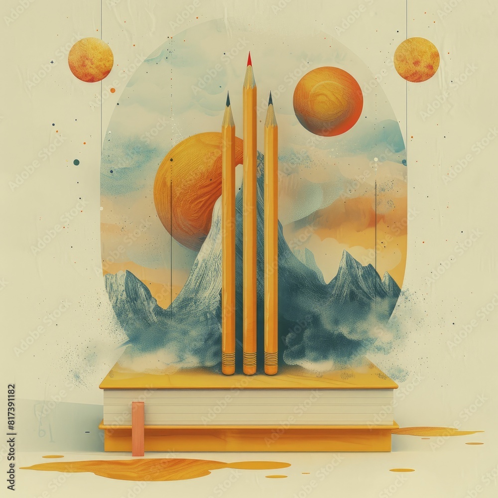 Bold and bright Back to School visual featuring primary colors and ...