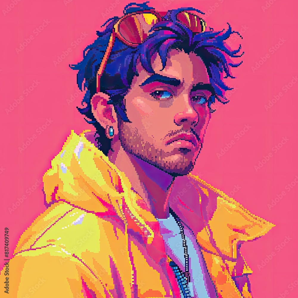 Portrait of a Person, 8Bit Retro Avatar, Video Game PFP, People Art ...