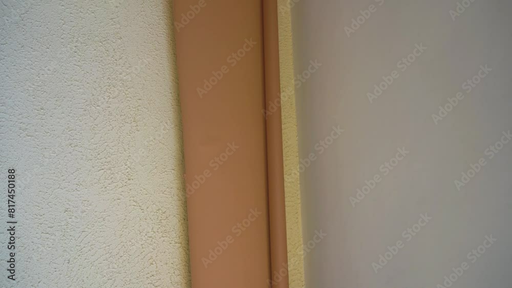 Vertical video. Photography roller wall mounting manual background ...