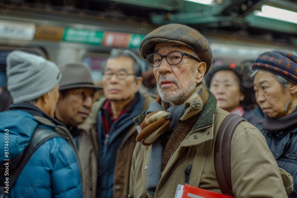 Unidentified people at Shibuya station in Tokyo, Japan. Shibuya is one ...