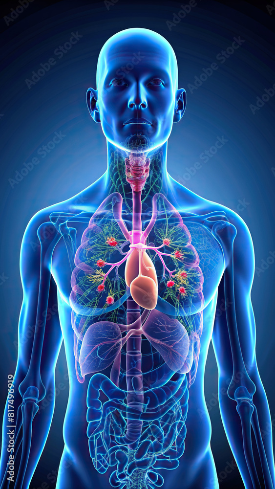 Detailed photo of human thymus gland, highlighting immune system ...