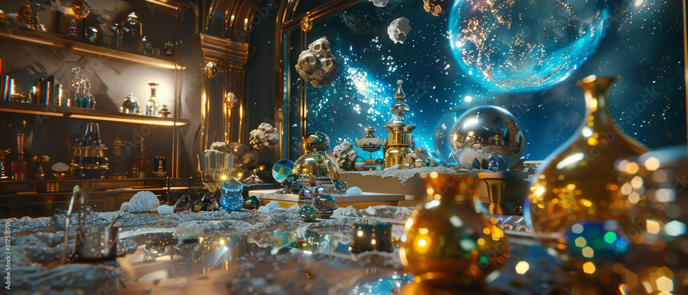 Stellar Artisan, Nebula Tools, Crafting intricate jewelry infused with ...