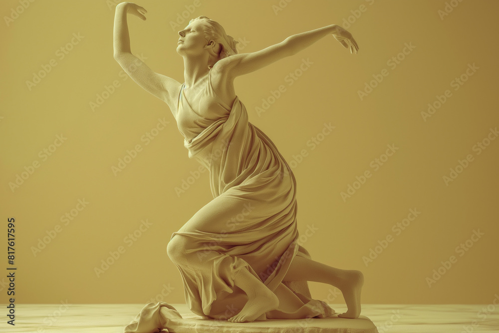 3d rendering of ancient greek -roman statue art figure . Creative ...