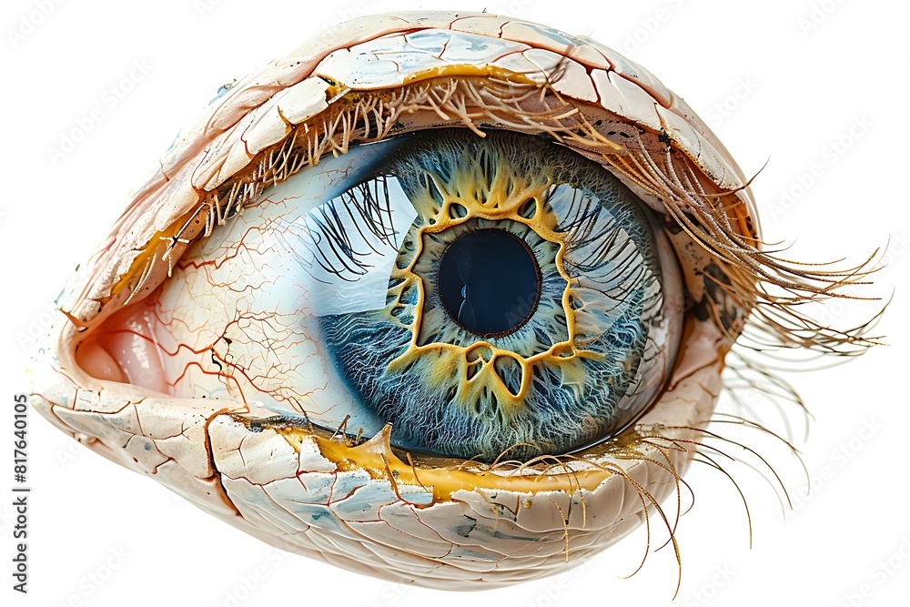 Learning anatomy and physiology, visual organ and ophthalmology concept ...