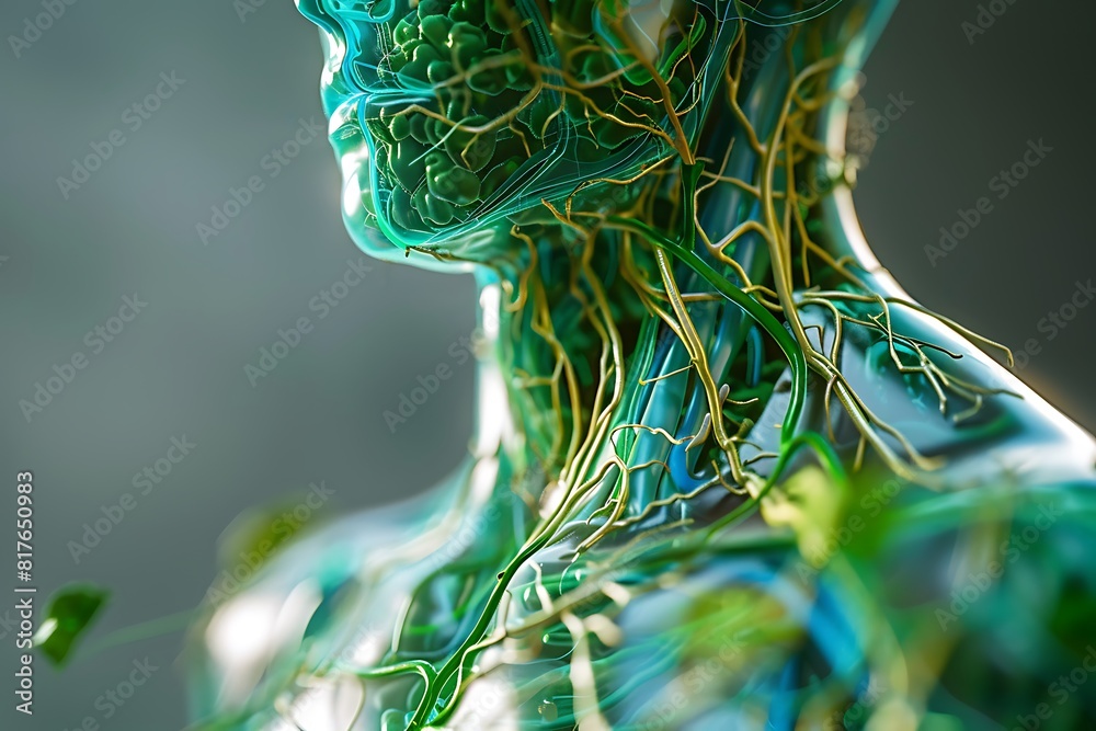 anatomy of human, human lymphatic system Stock Illustration | Adobe Stock