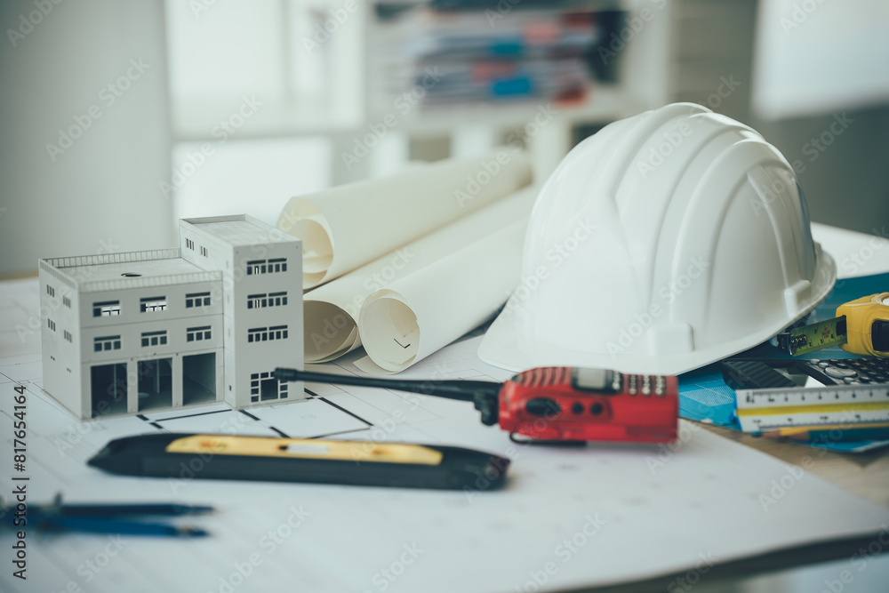 architect equipment Blueprints for buildings and houses Architect's ...