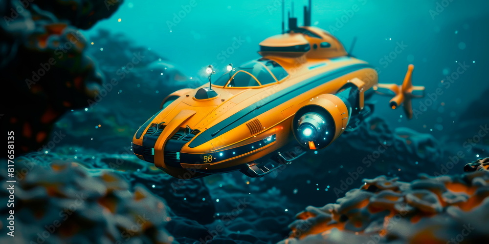 Ocean exploration vehicles include submarines, deep sea divers and ROVs ...