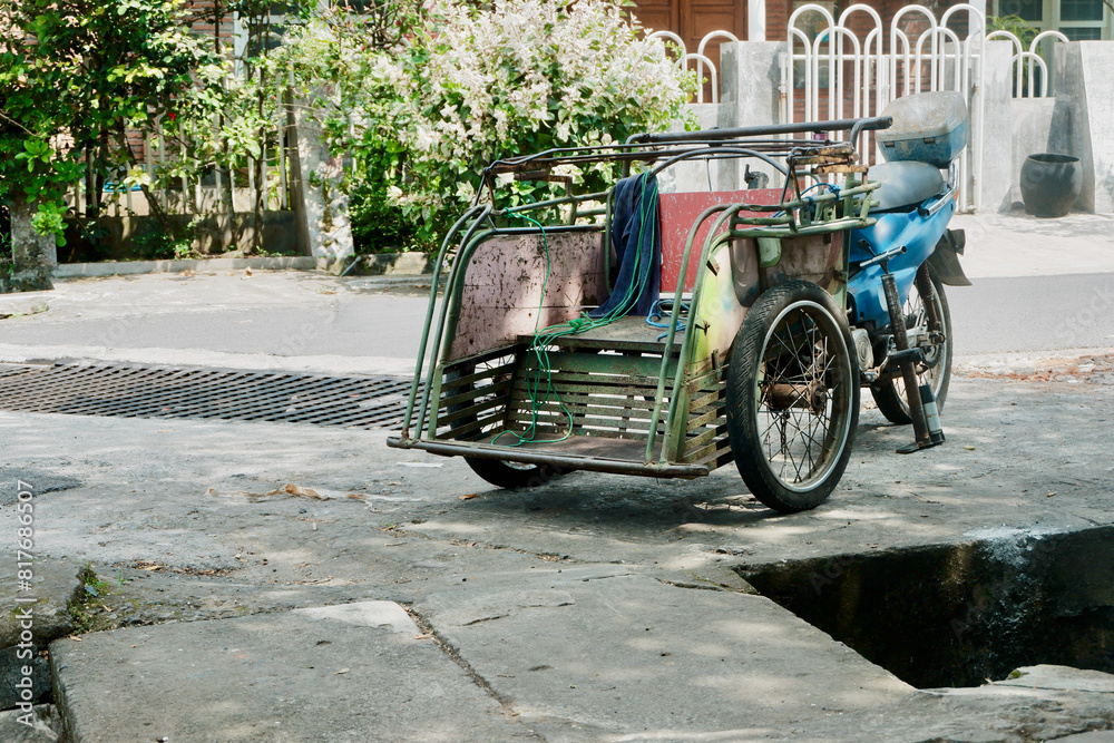 Vintage Bentor – Traditional Indonesian Motorized Rickshaw with ...