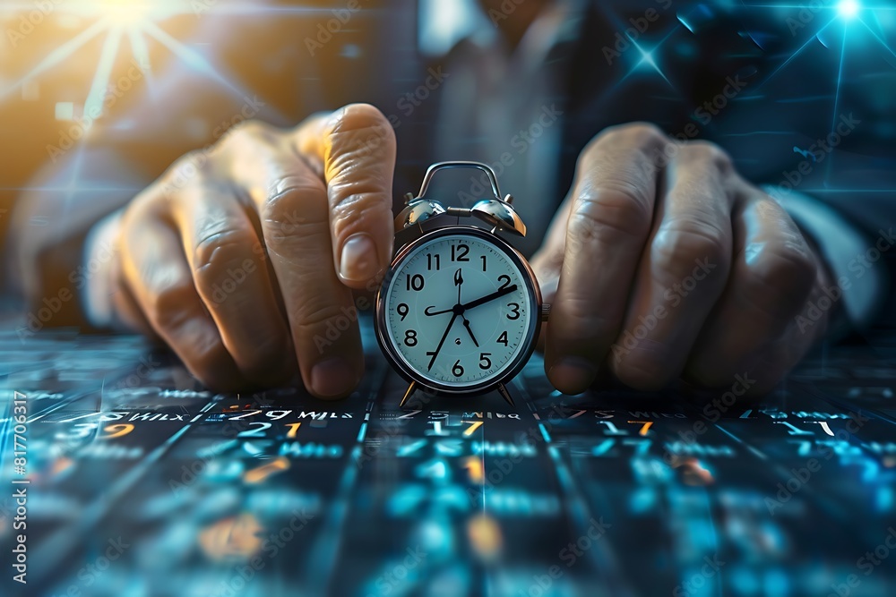 Time management concept..Highlight appointment reminders and meeting ...