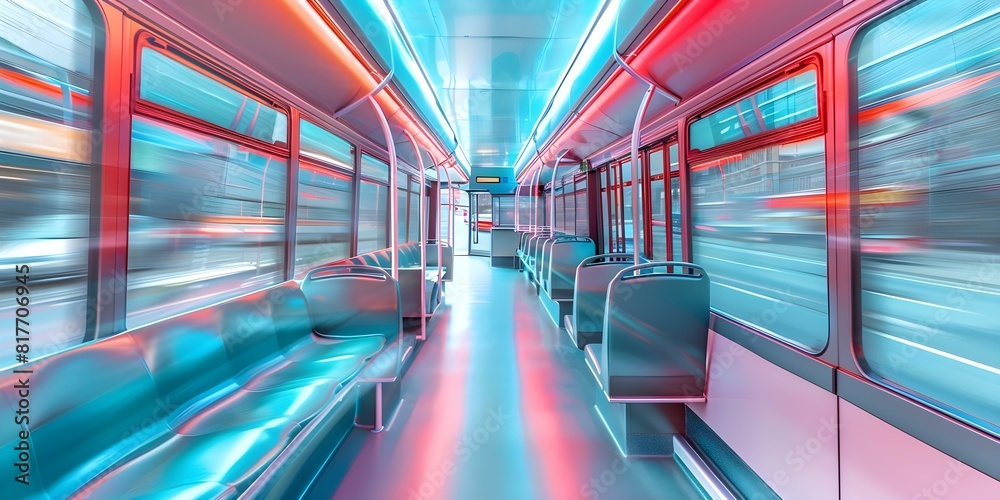 Modern and stylish urban bus interior design and seating arrangement ...