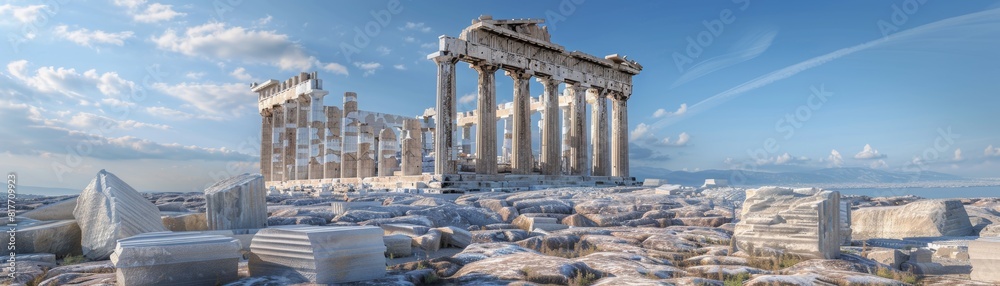 Parthenon 3D Model: Realistic Athens Landmark Stock Photo | Adobe Stock