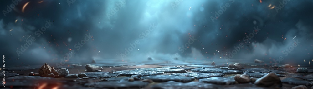 Graphic design header with a grungestyle layout, featuring aged and ...