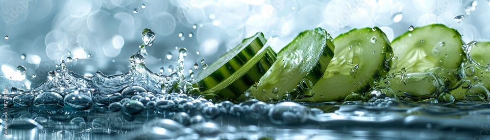 Minimal design concept for a summer refreshment menu, featuring a ...