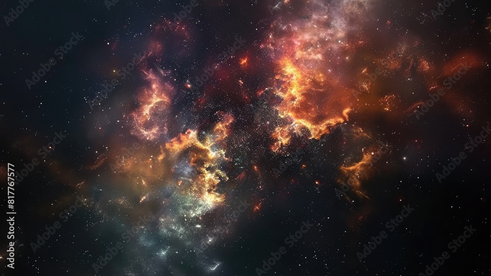 Ultra-realistic cinematic photography of galaxies in space. Abstract ...