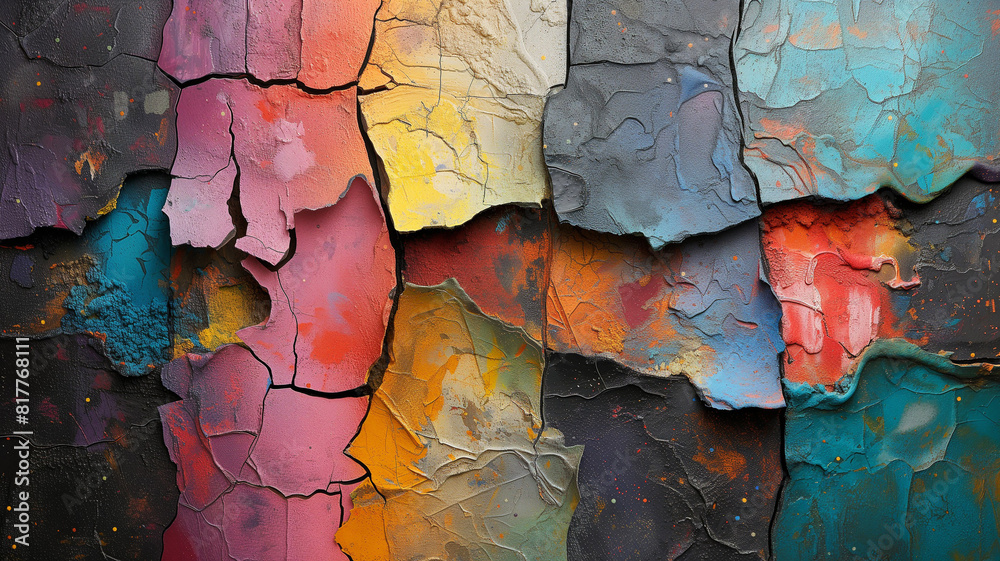 Plaster wall texture pattern design. Bright old rough plaster ...