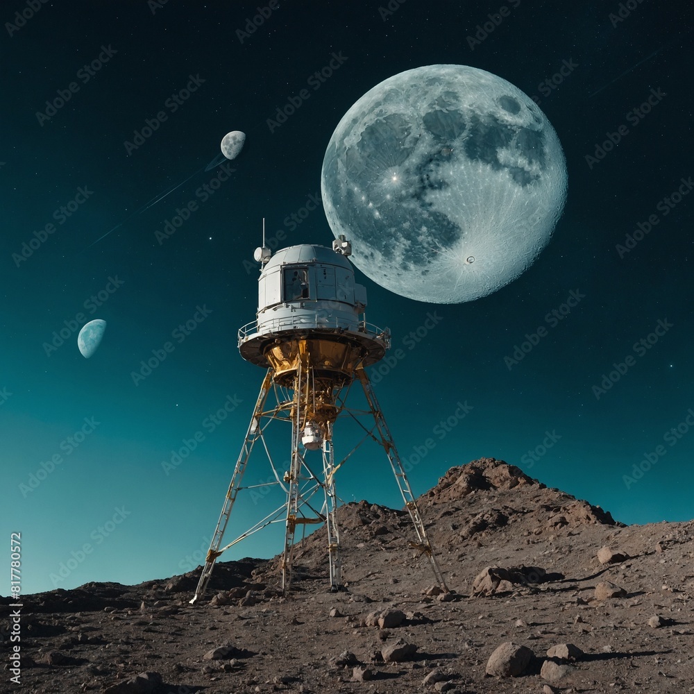 "Remembering the bold steps into the final frontier."Background ...