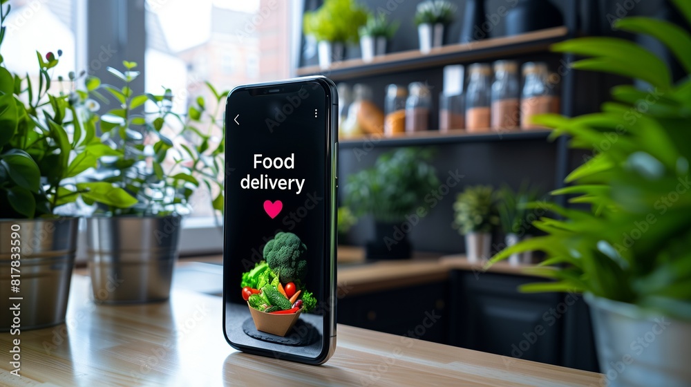 A vibrant and user-friendly food delivery mobile app interface ...