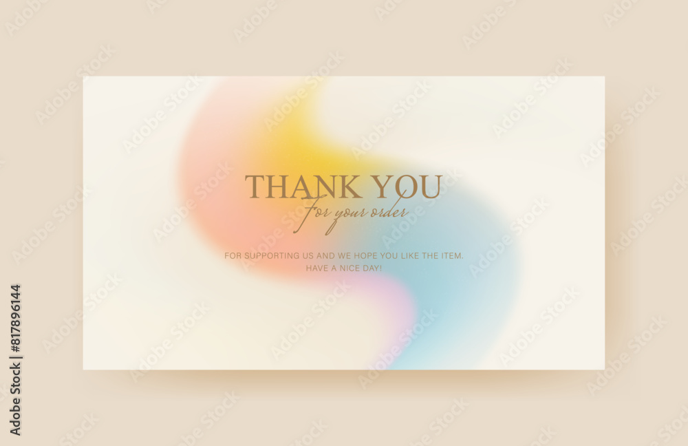 thank you card template, business card, aesthetic greeting card ...