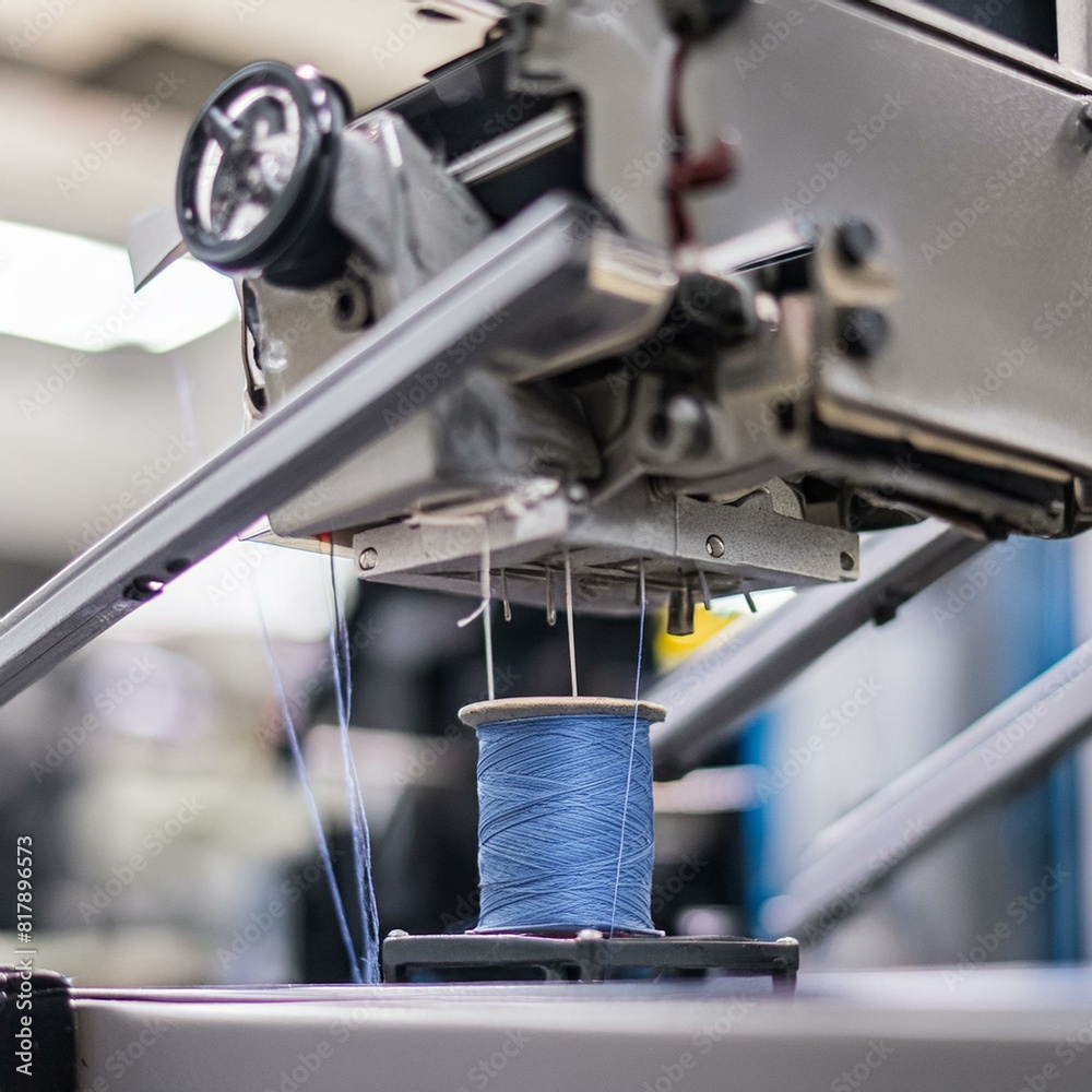 machine making clothes. Industrial Automatic Machine Weaving a Shirt ...