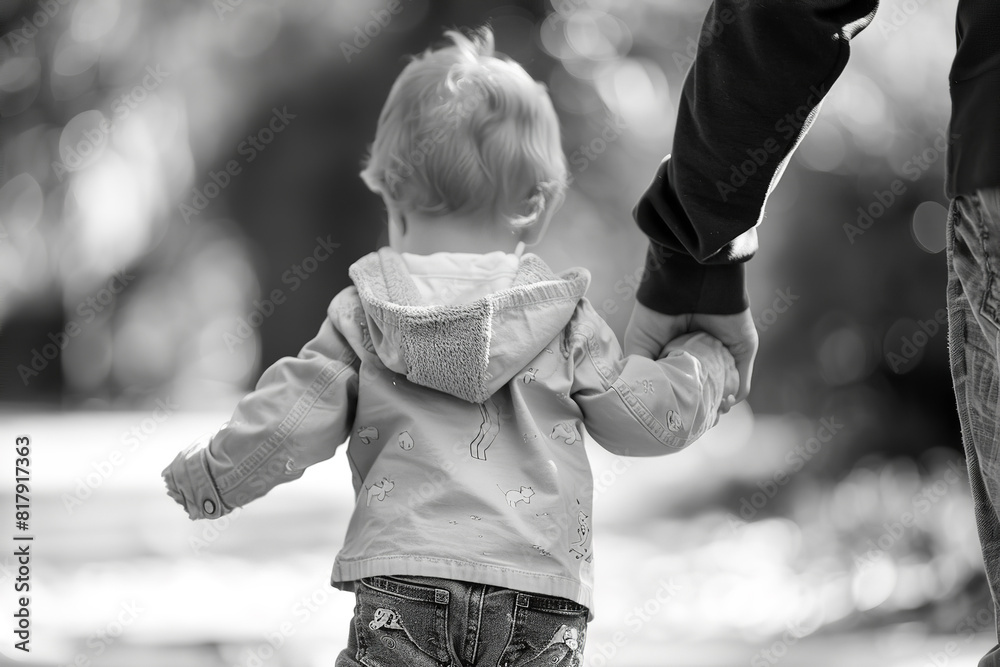 Child's First Steps in a Playful and Supportive Setting Stock Photo ...
