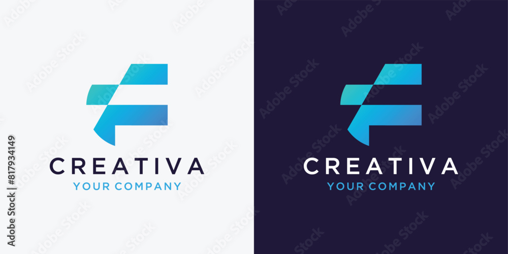 Modern letter F logo design Inspiration Stock Vector | Adobe Stock