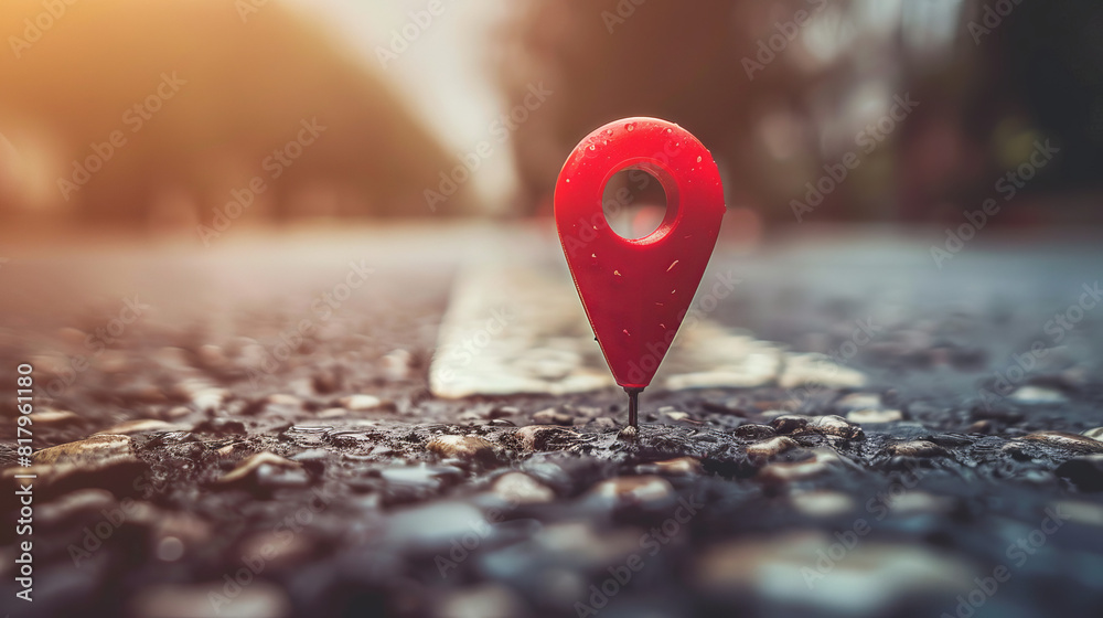 red pin point. map address location pointer symbol Stock Illustration ...
