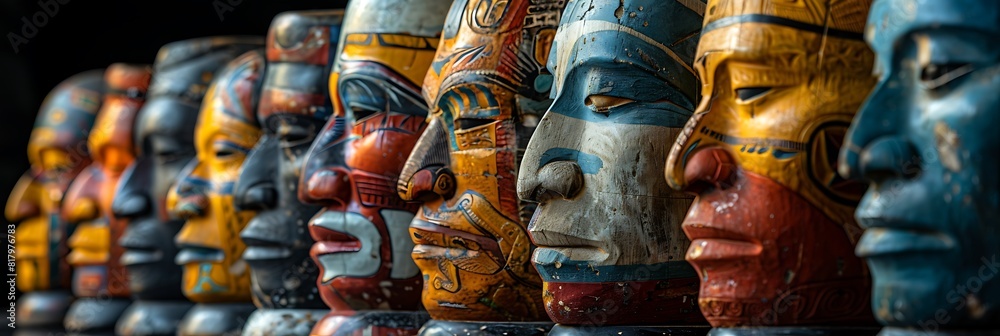 Tribal Community Reflections Closeup shots of tribal artifacts and ...