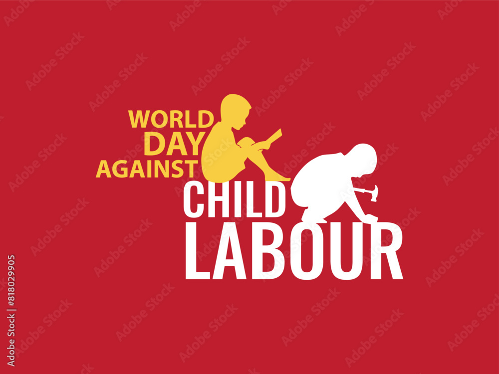 Child labor Vector Child labor Poster World Day Against Child labor ...