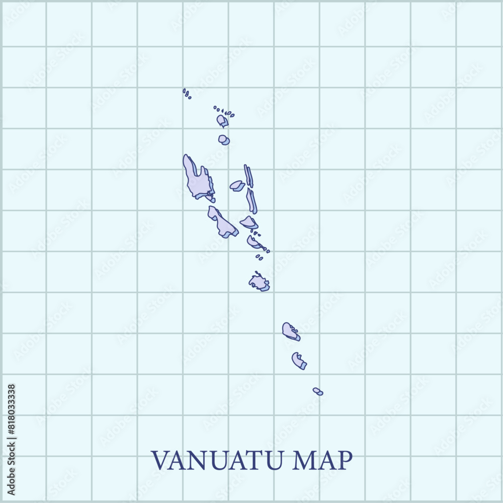 vector regions map of Vanuatu Stock Vector | Adobe Stock