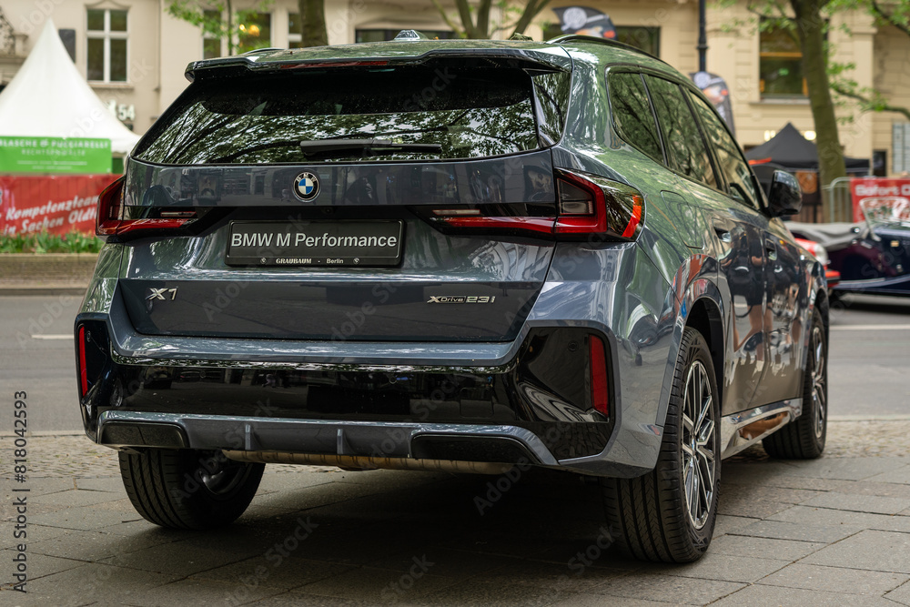 BERLIN - MAY 04, 2024: The subcompact luxury crossover SUV BMW X1 ...