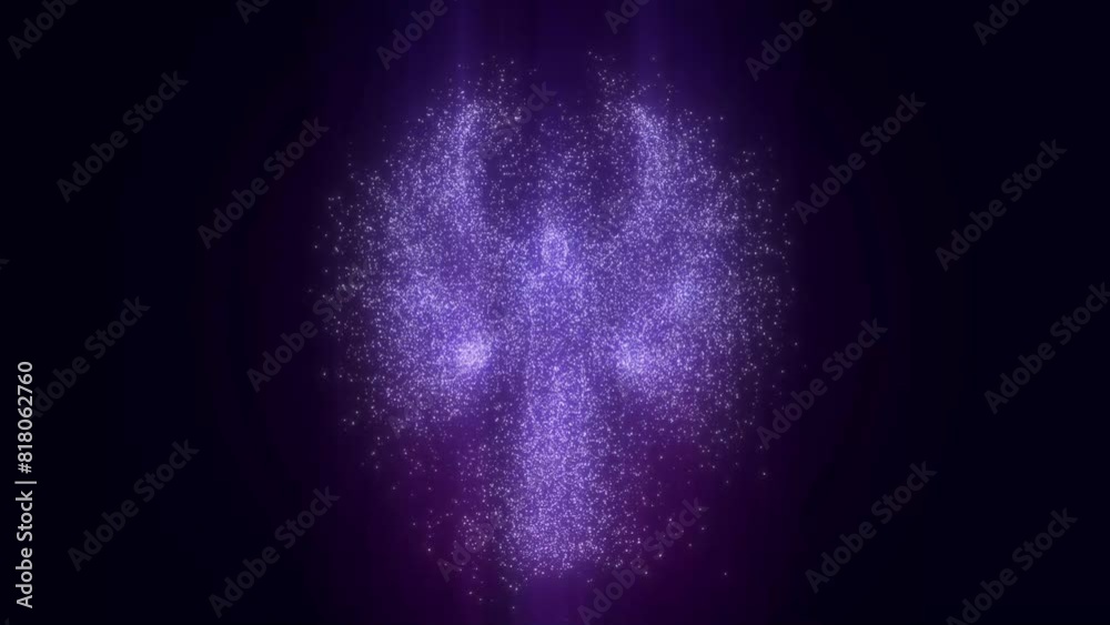 looped 3d animation. The birth of an angel in astral space Stock Video ...