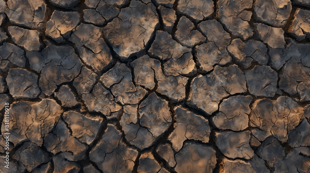 High-res image of cracked, dry earth depicting a drought-ravaged ...