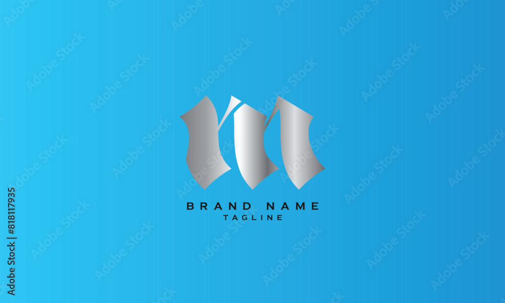 RNM, RMN, NRM, NMR, MNR, MRN, RN, NR, RM, MR, Abstract initial monogram ...