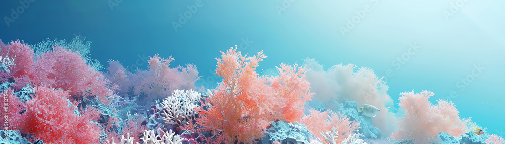 Subsurface Thermal Activity Flat Design Side View Marine Science 3d