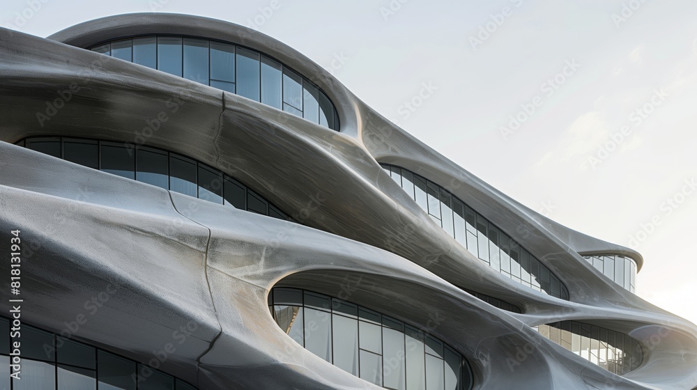 Organic Architecture: Nature-inspired building with flowing shapes ...