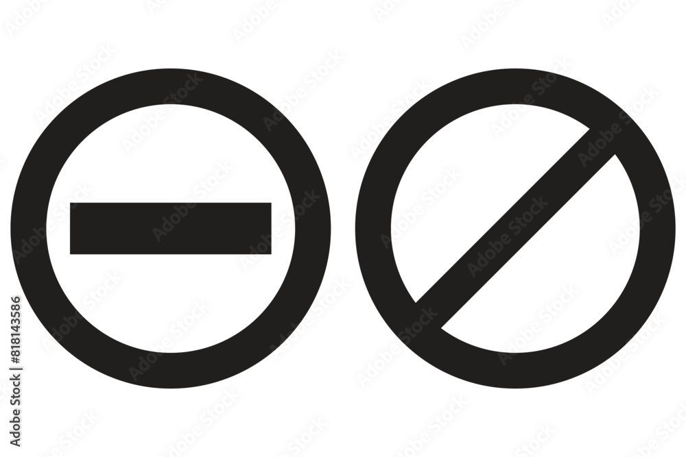 traffic sign and road sign, no entry sign not allowed to entrance Stock ...