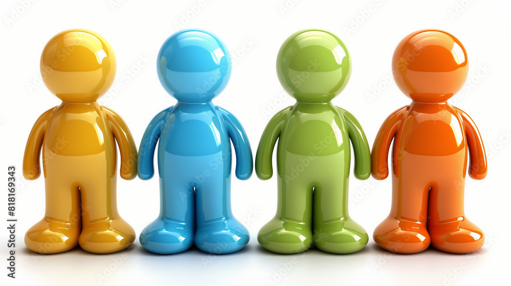 3d small people pastel - positive graph, best group, Social Media ...