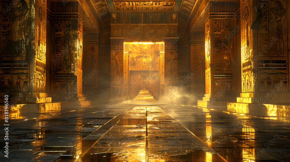 A hidden chamber with hieroglyphics on the walls, Uncovering a Hidden ...